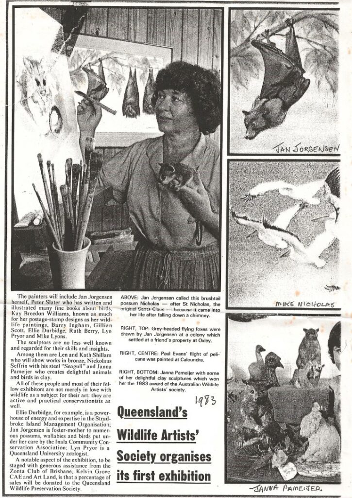 History of QWASI – Queensland Wildlife Artists Society Inc